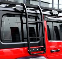 China SUS304 Double Side Ladder Car Roof Ladder for Jeep Wrangler JK JL 833mm for sale