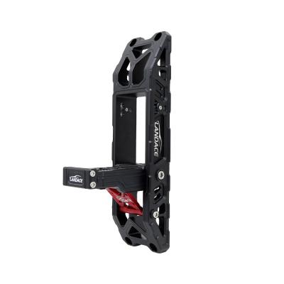 China Jeep Wrangler Door Hinge Folding Foot Peg Pedal Step Aluminum Alloy 330mm Red Black for sale