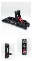 China Jeep Wrangler Door Hinge Folding Foot Peg Pedal Step Aluminum Alloy 330mm Red Black for sale