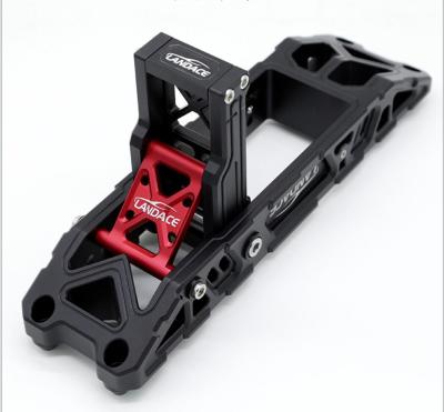 China Aluminum Alloy Folding Door Hinge Step Foot Pedal Ladder Kit for Jeep Wrangler 330mm for sale