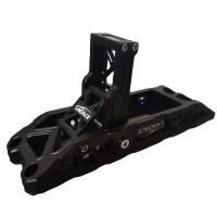 China Jeep Wrangler Black Anodized Aluminum Foot Rest Pegs 330mm Easy Install Climbing Door Step for sale