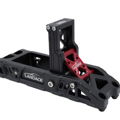 China Aluminum Alloy Door Hinge Side Step Fold Foot Peg Pedal for Jeep Wrangler 330x86x55mm for sale