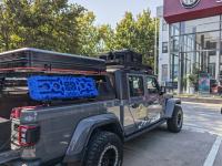 China 400kg Capacity Durable Jeep Roof Rack Bar with Ladders and Car Luggage Carrier for sale