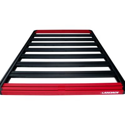 China 25.6kg Steel Aluminum Alloy Car Roof Luggage Carrier Platform Roof Rack 152x123x10cm for sale