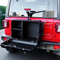 China Tailgate Door Expansion Panel Rear Mount Aluminum Storage Tool Box for Jeep for sale