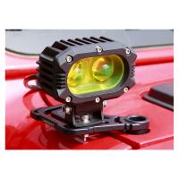 China Jeep Wrangler JL JLU A-Pillar Windshield Hood Mount Bracket Off-Road Light Bar Mounts 134x107x25mm Aluminum Alloy for sale