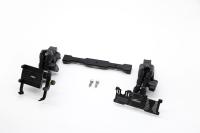 China Aluminum Alloy Dash Phone Holder with GoPro Mount for Jeep Wrangler 2018-2022 262mm Slide Rail for sale