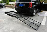 China Customized Logo Black Folding Hitch-mounted Basket-style Cargo Carrier for Heavy-duty for sale