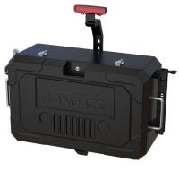 China Powder Coating Aluminum Alloy Tailgate Storage Box 700x450x317mm for Jeep Wrangler JL JK for sale