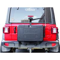 China Powder Coating Aluminum Alloy Tailgate Storage Box 700x450x317mm for Jeep Wrangler JL JK for sale