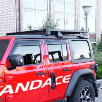 China Adjustable Roof Mount Flat Roof Rack for Jeep Aluminum Alloy Steel 1500mm Powder Spraying for sale
