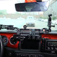 China Anodic Oxidated Center Console Dashboard Phone Holder Mount for JEEP Wrangler Accessory for sale