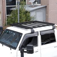 China 1400x1320mm Aluminum Roof Rack for Toyota LC79 200kg Capacity Universal Cargo Carrier for sale