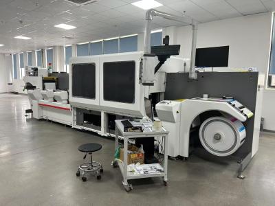China Monochrome Double-Sided Digital Printing Press 600x1200dpi Water-Based Pigment Ink Label Machine for sale