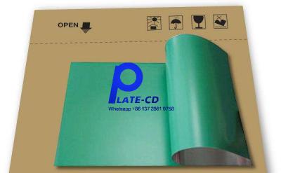 China Green/Blue Finish CTCP Aluminum UV Plate 0.15-0.3mm Thickness for Commercial Printing - 100K-200K Print Resistance for sale