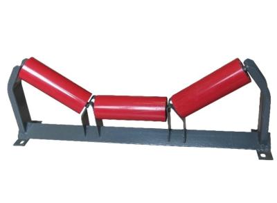 China Heavy Duty Troughing Idler Roller Conveyor Belt Components For Mining Material Handling for sale