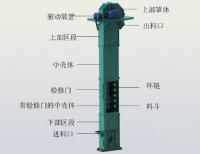 China Carbon Steel Vertical Bucket Elevator High Efficiency Material Handling Solution for sale