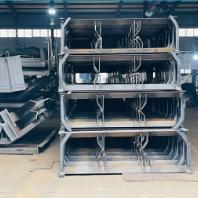 China Carbon Steel Conveyor Roller Bracket Frame Idler Support Structure For Belt Systems for sale