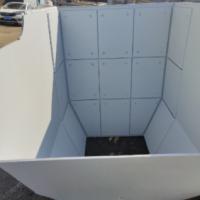 China Mobile Bulk Material Handling Hopper With Dust Control For Ports Mining And Cement Plants for sale