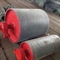 China Ceramic Lagged Conveyor Belt Drive Pulley Anti Slip Wear Resistant For Mining Systems for sale
