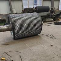 China Ceramic Lagged Conveyor Belt Drive Pulley Anti Slip Wear Resistant For Mining Systems for sale