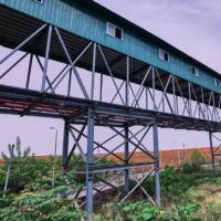 China Φ325mm Pipe Belt Conveyor | 350 t/h Bulk Material Handling System for sale
