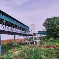 China Φ325mm Pipe Belt Conveyor | 350 t/h Bulk Material Handling System for sale