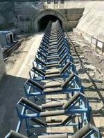 China Heavy-Duty Long-Distance Conveyor with Curved Routing for Mining and Cement Plants for sale