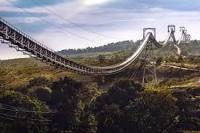 China High-Capacity Overland Conveyor System for Long-Distance Curved Material Transport for sale
