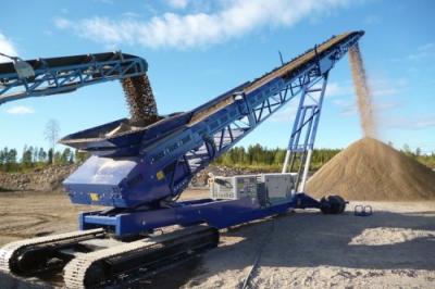 China Heavy-Duty Mobile Stacking Conveyor System for Continuous Pile Formation in Mining & Construction for sale