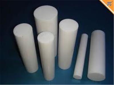 China Multifunctional PTFE Molded Rod , White  Rod Low Flammability for sale