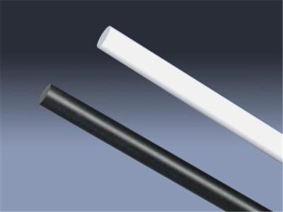 China Round Shape PTFE Extruded Rod , Glass Carbon Graphite Filled PTFE Rod for sale