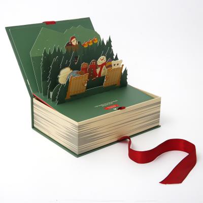 China 3D Pop Up Rigid Cardboard Cosmetic Box Packaging ODM ISO With Magnetic Pannel for sale