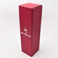 China Single Foldable Wine Packaging Box Rectangle Customize Printing for sale