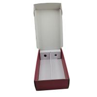 China Eco Friendly Wine Bottle Gift Box Foldable Red Luxury Paper Board for sale
