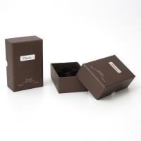 China Lid And Base Two Pieces Luxury Gift Boxes Brown Paper With Perfume UV Printing for sale