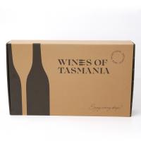 China Corrugated Paper Red Wine Bottle Gift Box Luxury Aesthetic 6 Bottle No Printing for sale