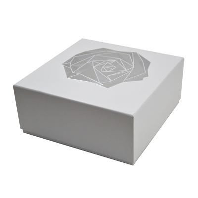 China Luxury Base And Lid Two Pieces Gift Box Square Shape Matte Lamination for sale