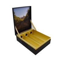China Luxury Gifts Preferred 2 Bottles Wine Packaging Box High End Atmosphere for sale