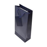 China Customized 3 Minute Exquisite Single Copper Paper Blue Handbag For Luxury Gift Packaging for sale