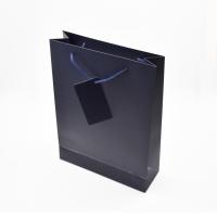 China Customized 3 Minute Exquisite Single Copper Paper Blue Handbag For Luxury Gift Packaging for sale