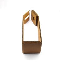 China Corrugated Paper Simple Red Wine Box With Portable Rope Rigid Gift Boxes for sale