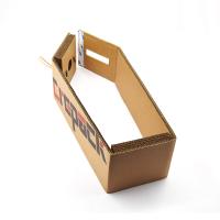 China Corrugated Paper Simple Red Wine Box With Portable Rope Rigid Gift Boxes for sale