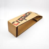 China Corrugated Paper Simple Red Wine Box With Portable Rope Rigid Gift Boxes for sale