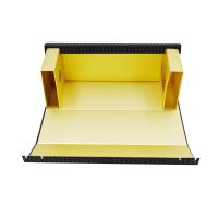 China Boutique Foldable Cardboard Red Wine Gift Box Wine Bottle And Glass Gift Box Brown Color for sale