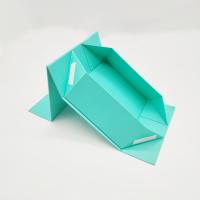 China Green Foldable Magnetic Boutique Gift Box Hard Cardboard Gift Boxes for sale