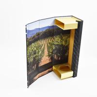 China Custom Logo Magnetic Closure Wine Bottle Gift Box for sale