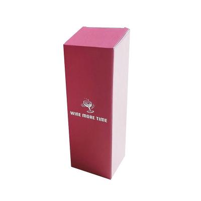 China Elegant Wine Bottle Gift Box With Custom Logo Design Customization And Secure Closure for sale