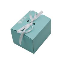 China Rigid Cardboard Recyclable Gift Box Cosmetics Custom Luxury Clothes Packaging With Ribbon for sale