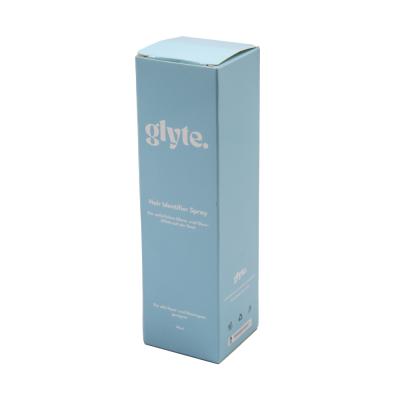 China Recyclable Blue Cosmetic Skin Care Packaging Box With UV Print And EVA Insert Customization for sale